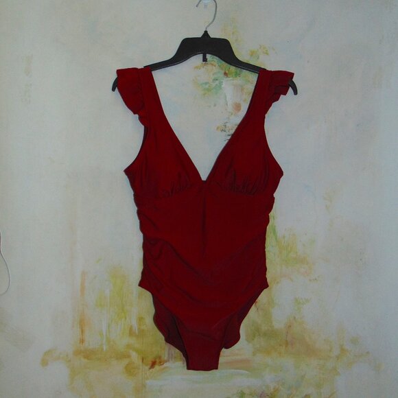 Kona Sol | Swim | Kona Sol Womens Ruched One Piece Swimsuit Full ...